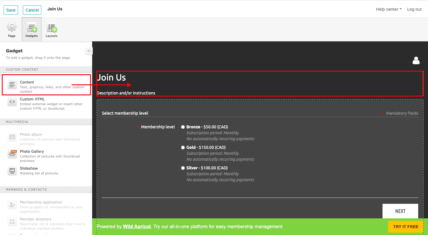 How to Create a Club Membership Form in WildApricot + 3 Examples