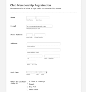 How to Build a Membership Application Form (+ Template & Examples)